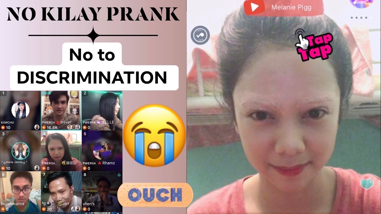 No kilay Prank on BIGO App - YouTube