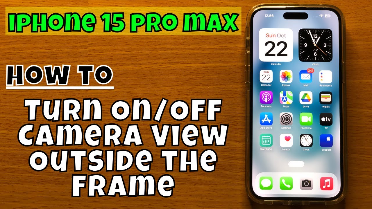 How to Turn On/Off Camera View Outside the Frame iPhone 15 Pro Max ...