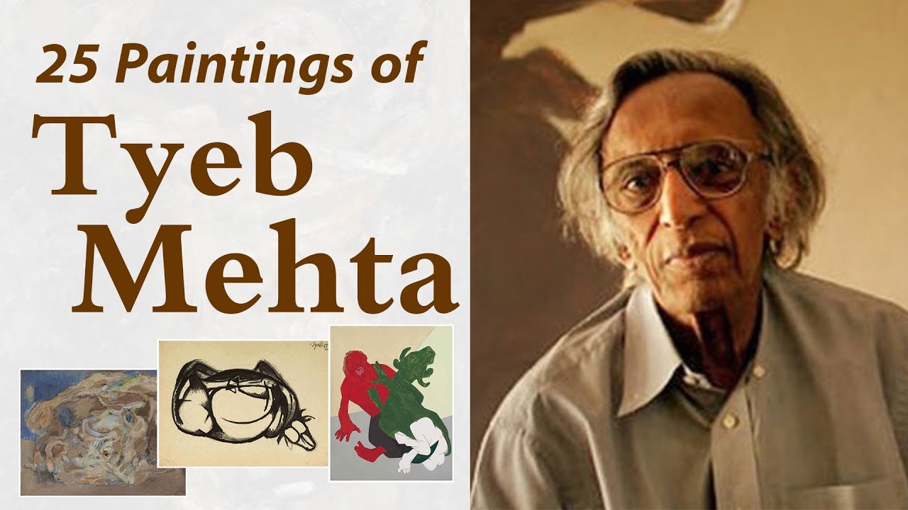 25 Paintings of Artist "Tyeb Mehta" - YouTube
