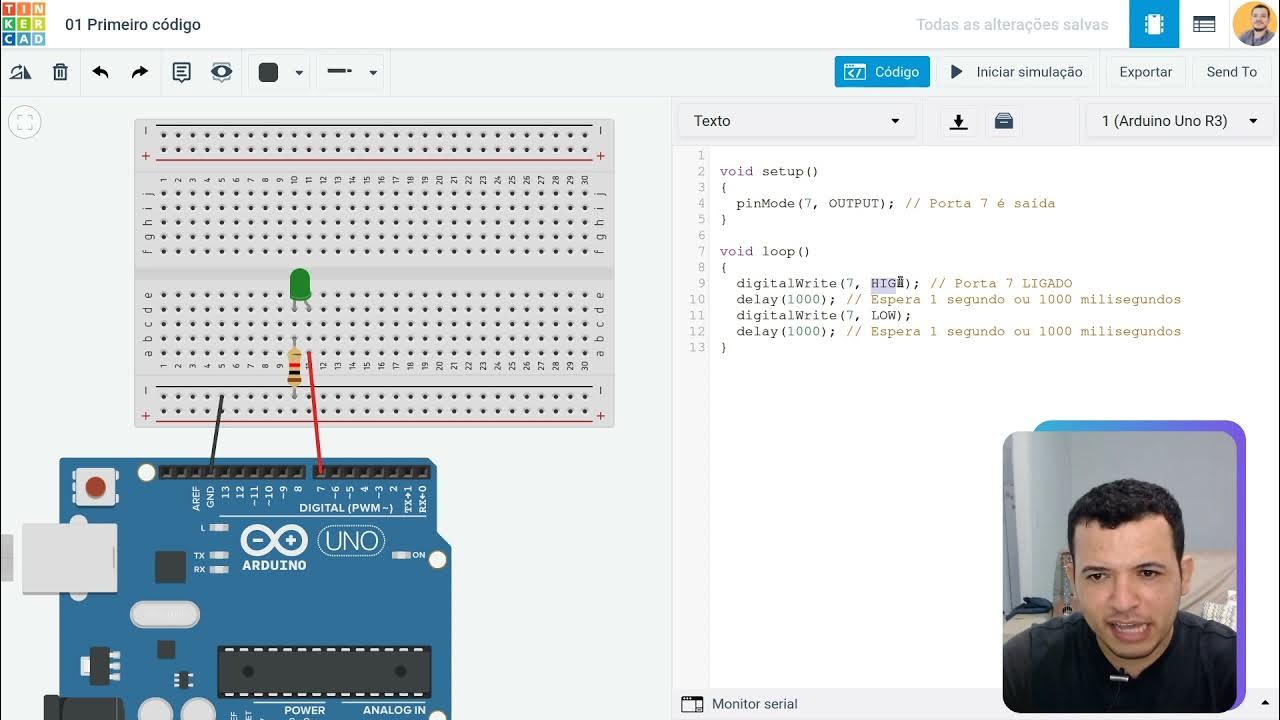 Como Piscar Led com Arduíno - YouTube