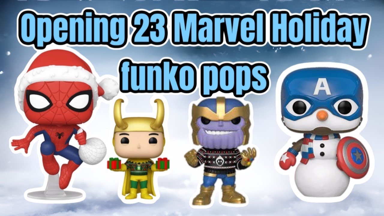 Opening up 23 Marvel Holiday Funko Pops! #funkopop - YouTube