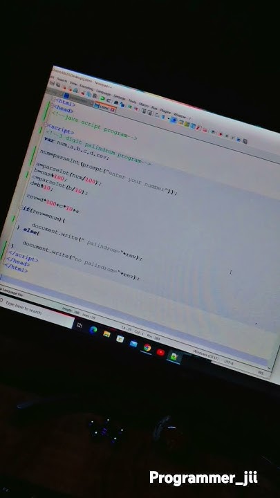 palindrome program Javascript telegramchannel-https://t.me ...