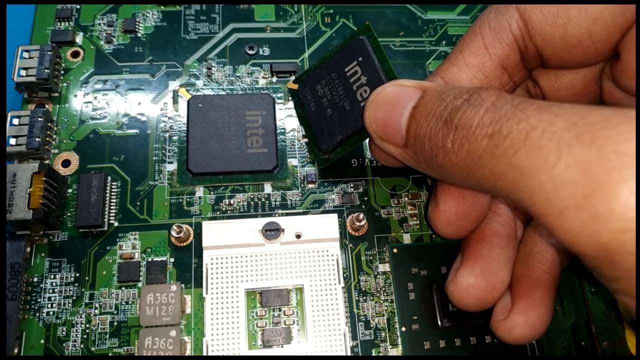 Bga ic Replacement on Motherboard - YouTube