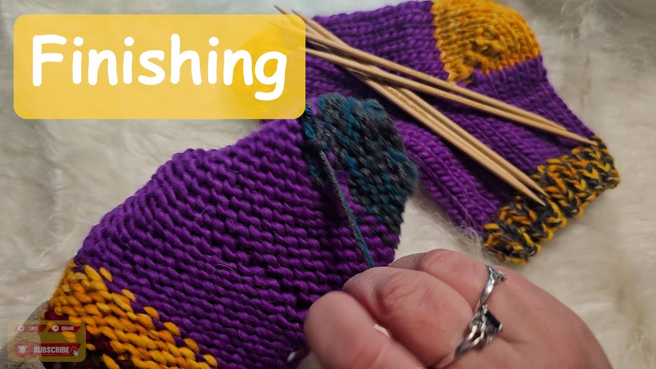 Sock Knitting 101 - Weaving in the Ends, time to wear the socks! - YouTube