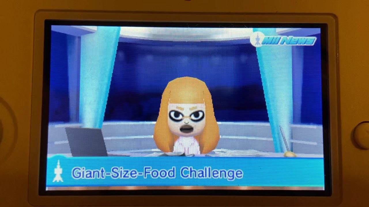 Tomodachi Life Mii News- Giant-Size-Food Challenge - YouTube