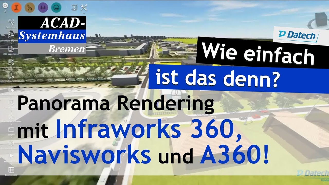 A360 Tutorial (DEUTSCH) - Infraworks 360 und A360-Rendering - "Wie einfach ist das denn?" - YouTube