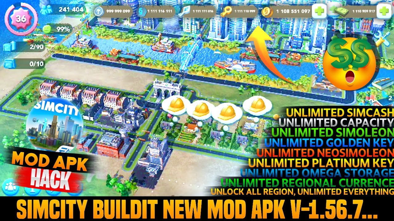 SimCity Buildit New Mod Apk Version 1.56.7.128279 SimCity Buildit Mod ...