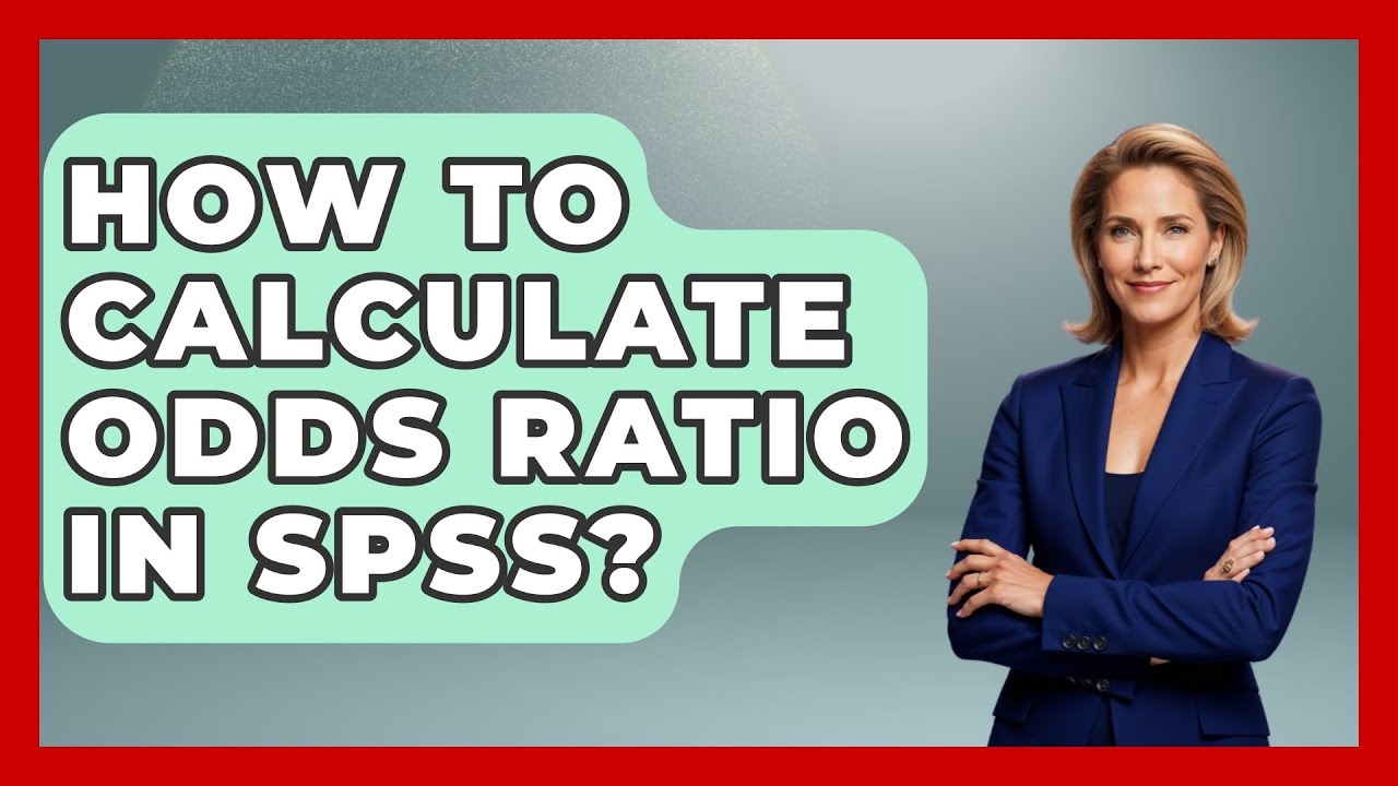 How To Calculate Odds Ratio In SPSS? - The Friendly Statistician - YouTube