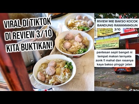 DI REVIEW 3/10 LANGSUNG SEPI BANGET MIE BAKSO KOCOK BANDUNG VIRAL DI TIKTOK!