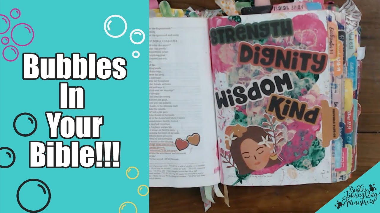 Paint With Bubbles in Your Bible: Bible Journaling Proverbs 32:25-26 ...