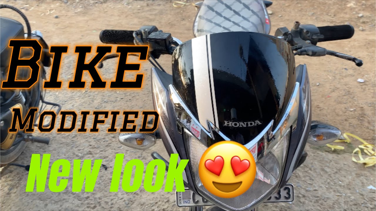 Honda shine bs6 😍 Bike Modified || New look 👀 ⁠@thekhiladirider.08 ...