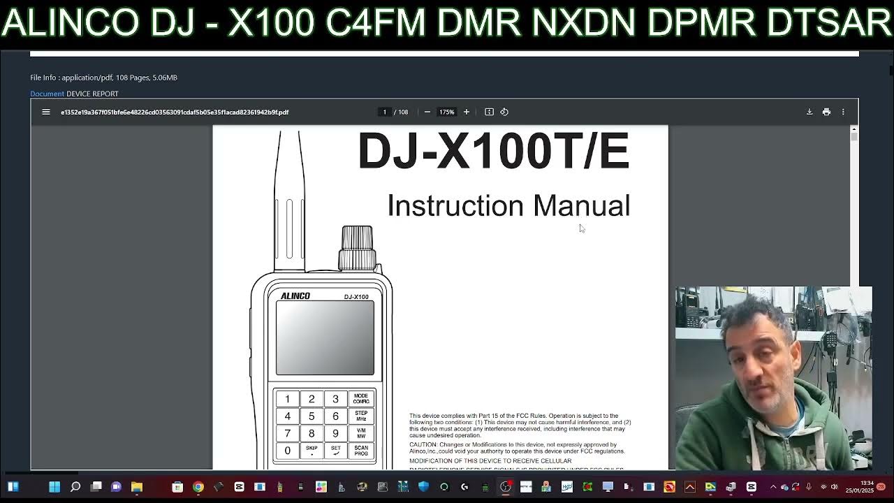 ALINCO DJ-X100 English Instruction Manual - YouTube