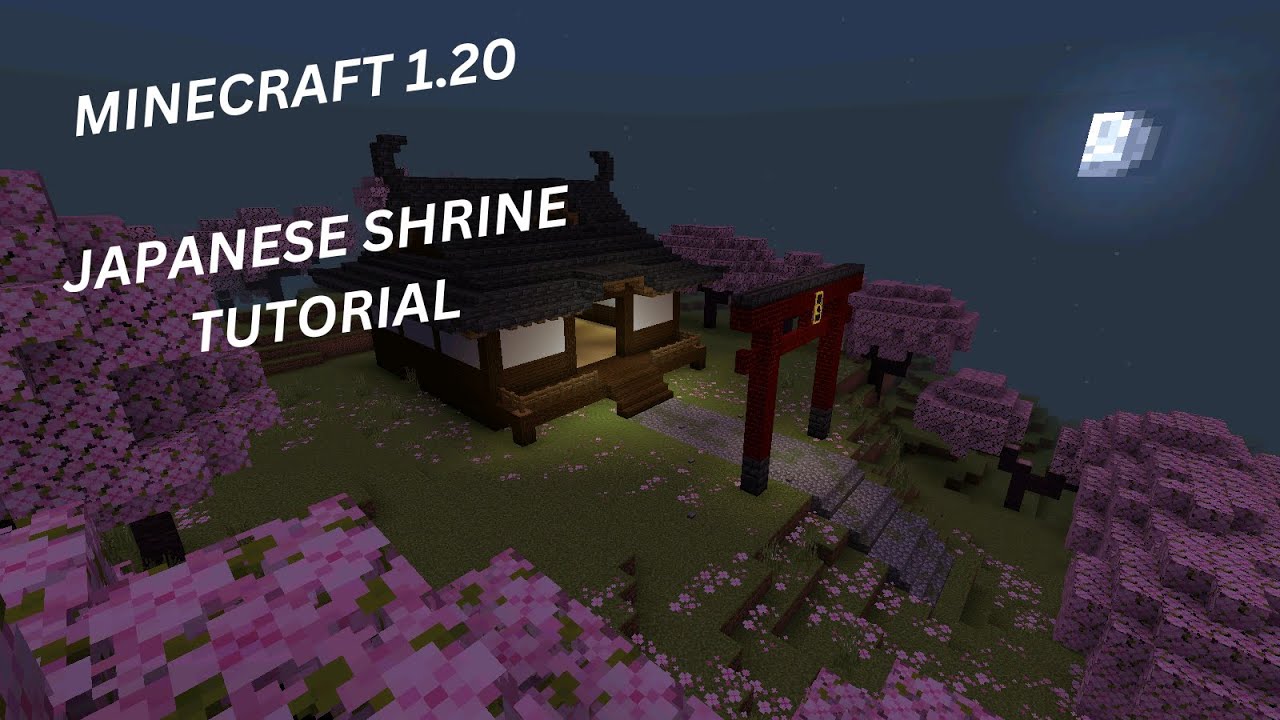 Minecraft Build Tutorial: Japanese Shrine - YouTube