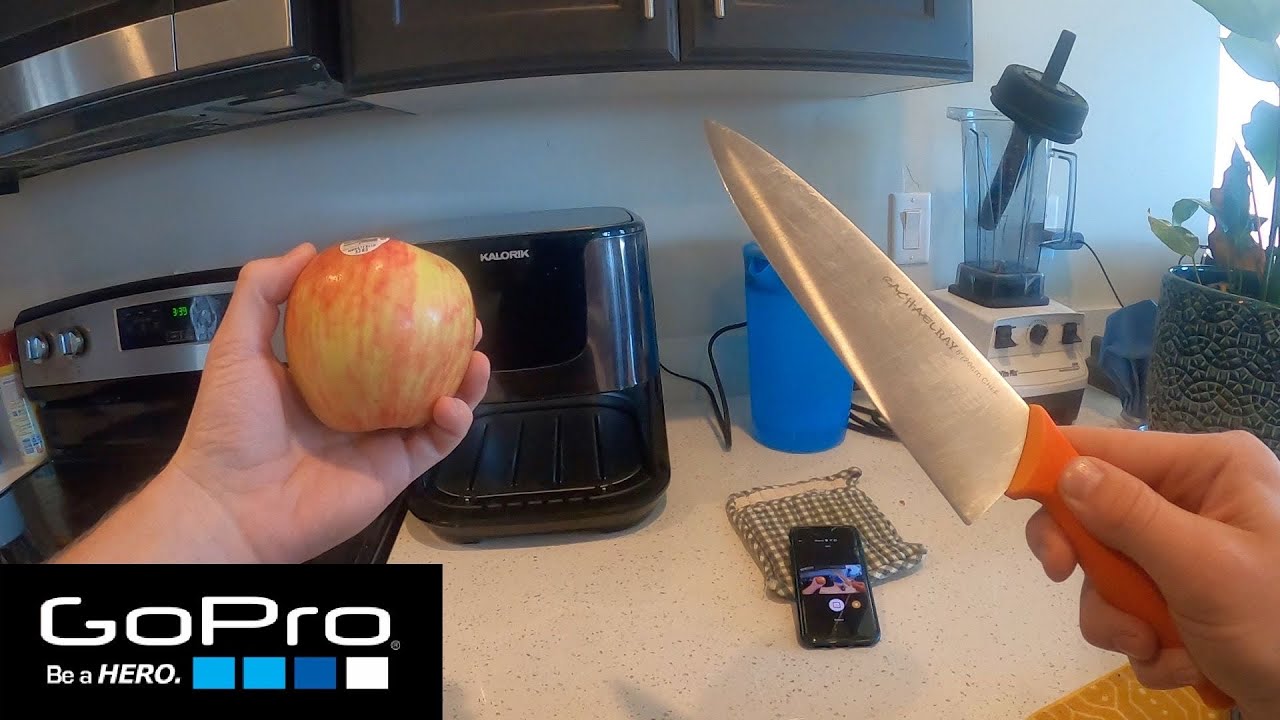 How to cut an Apple: GoPro Cooking - YouTube