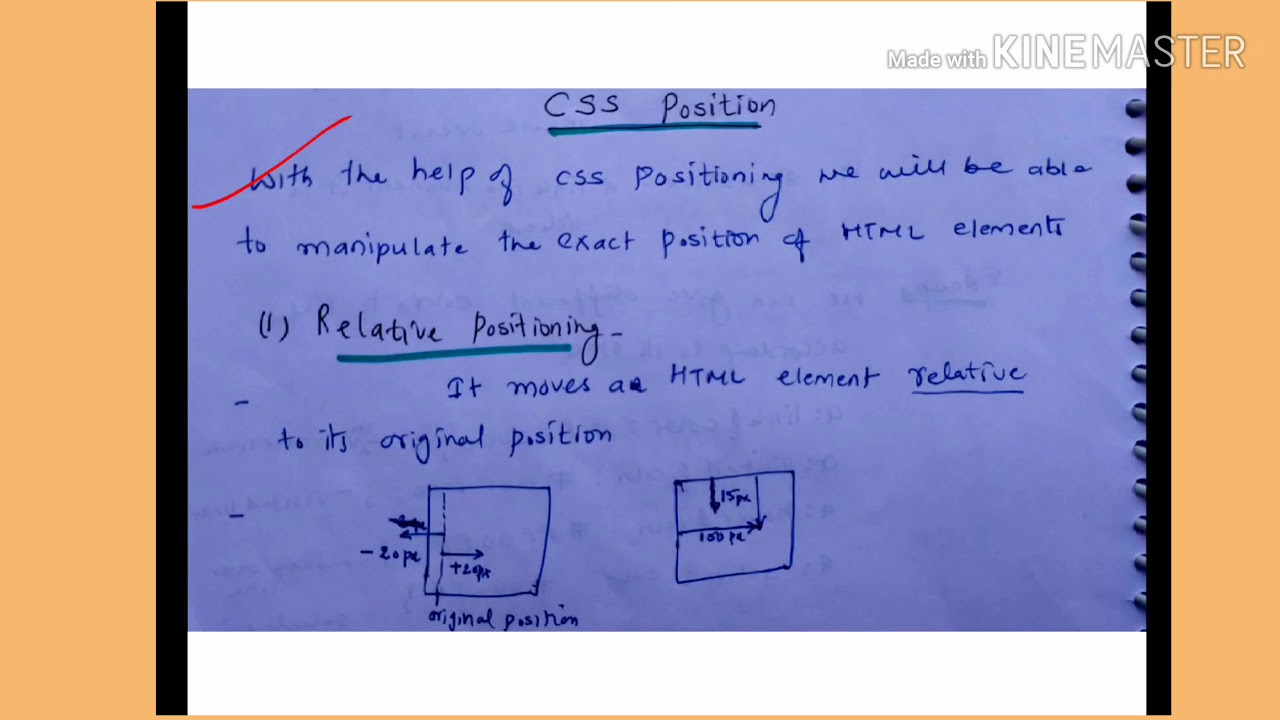 CSS Position - lecture 59/ IWT - YouTube