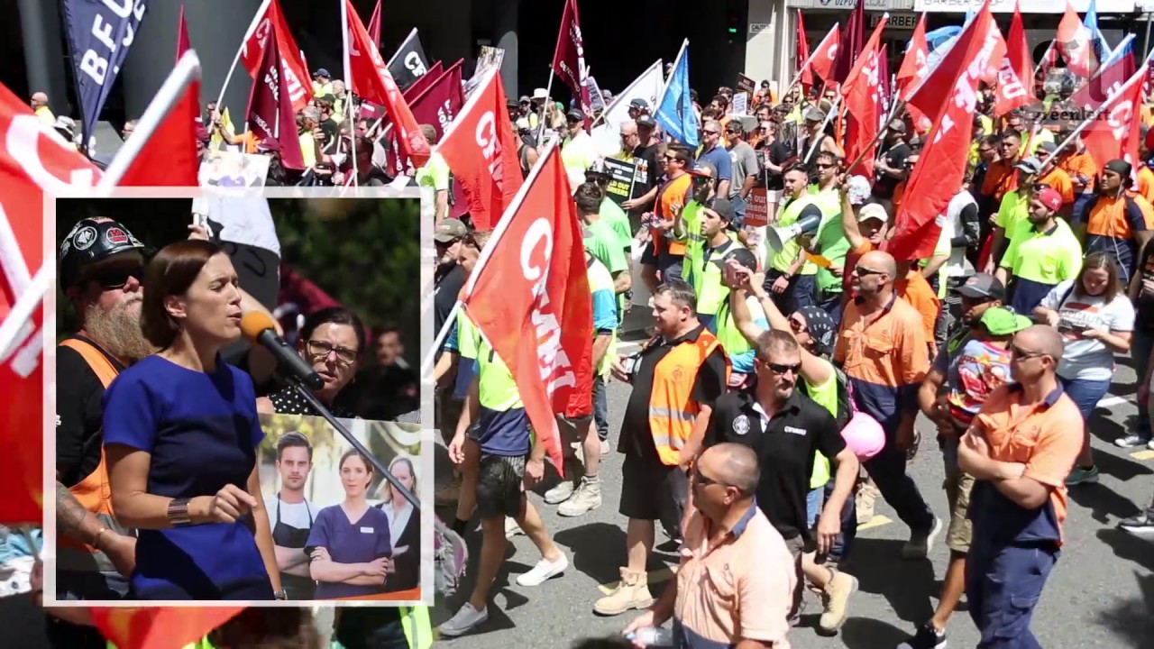 Brisbane union rally - YouTube