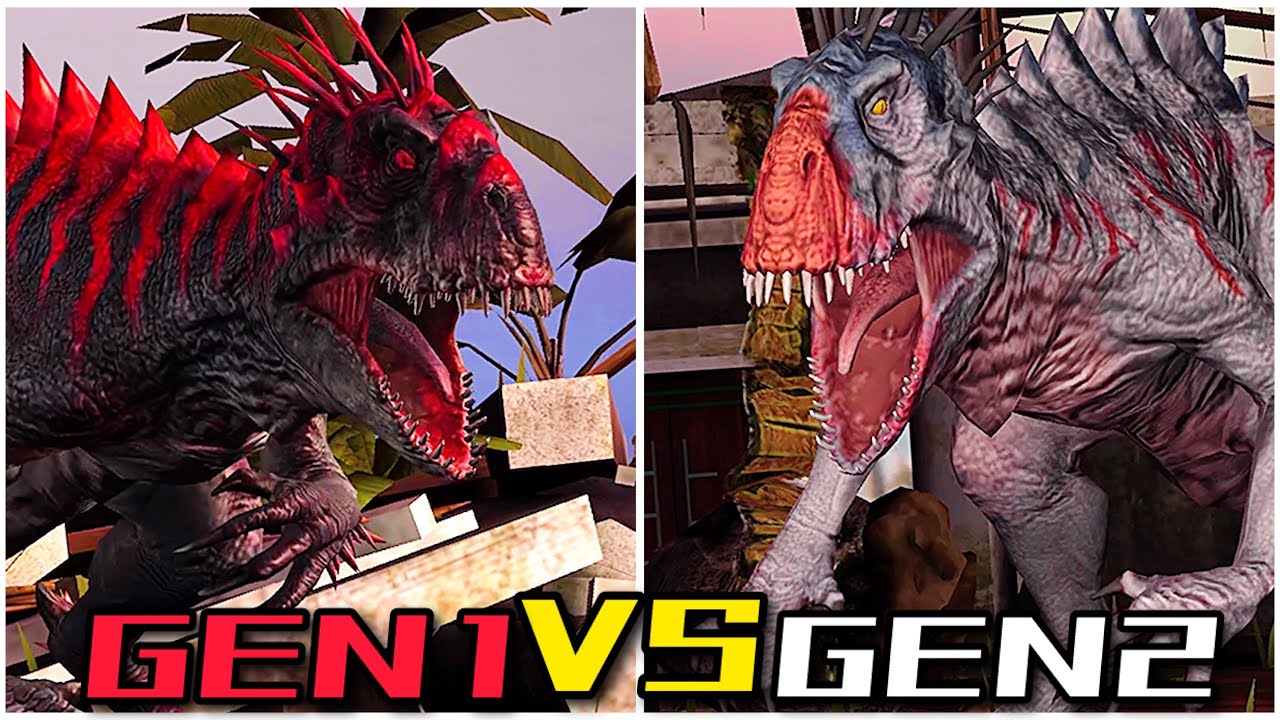 Jurassic World: The Game EP614 SCORPIOS REX GEN 1 VS SCORPIOS REX GEN 2 ...