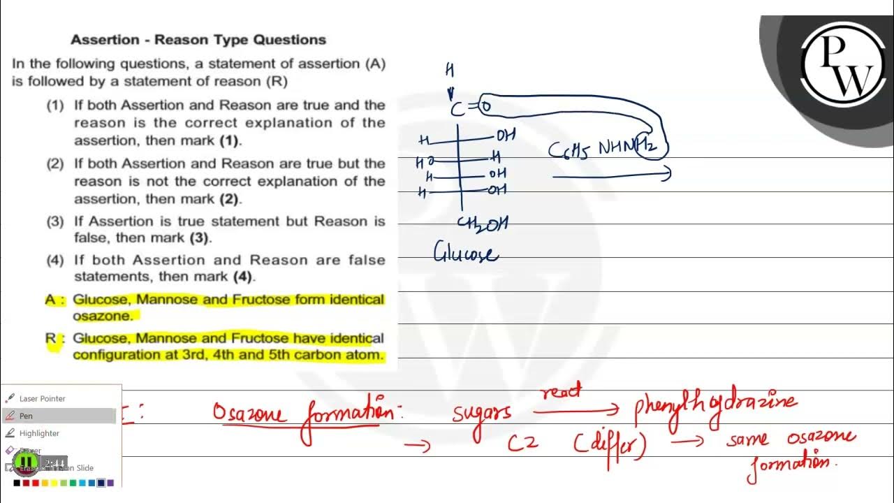 Assertion - Reason Type Questions In the following questions, a sta... - YouTube