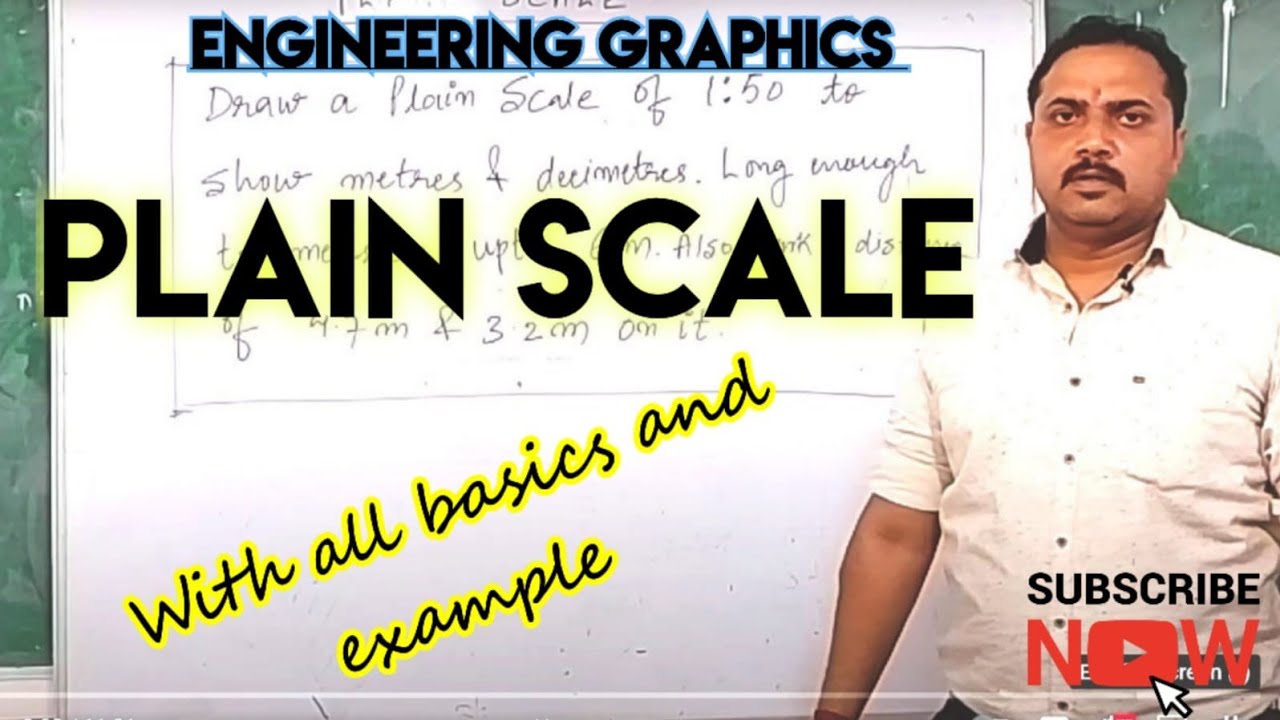 Engineering Drawing:Plain Scale with example - YouTube