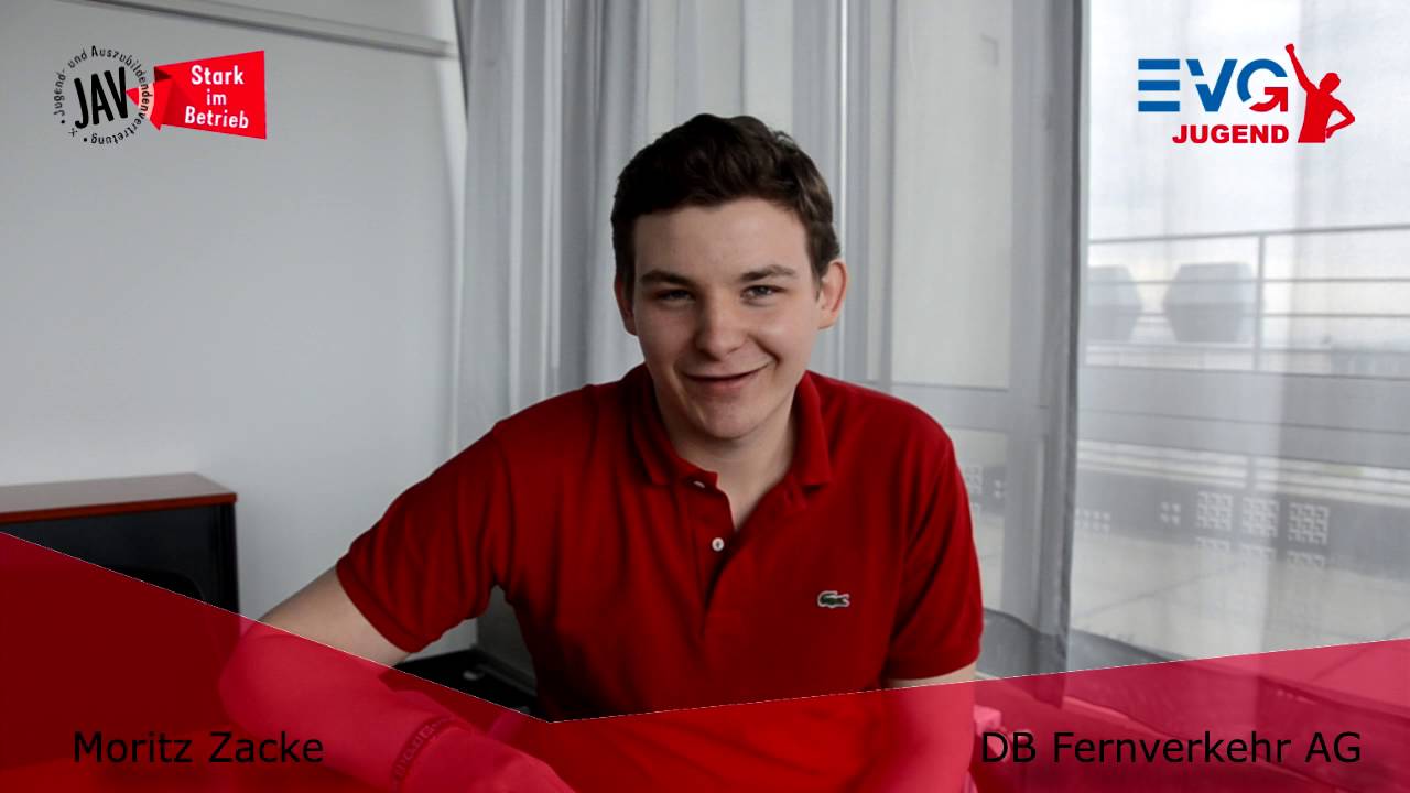 [JAV Wahl 2016] EVG Jugend - Stark im Betrieb - Moritz Zacke - YouTube