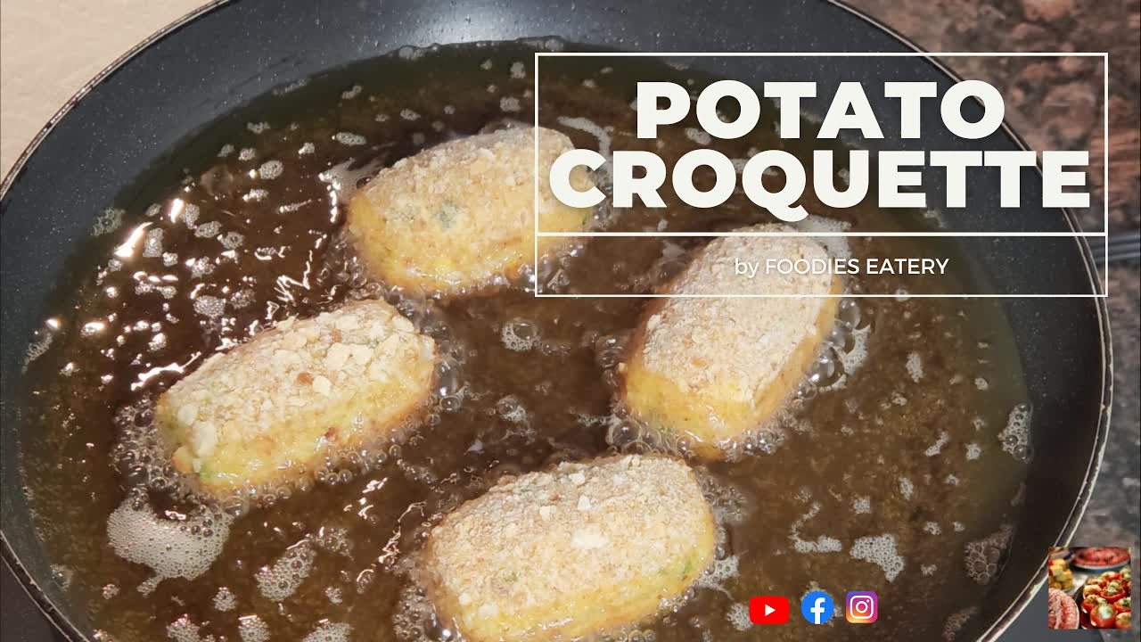 POTATO CROQUETTE - Fried potato with special spices - FOODIES EATERY ...