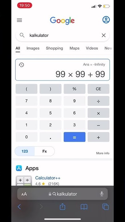 How to get infinity on calculator:)! - YouTube