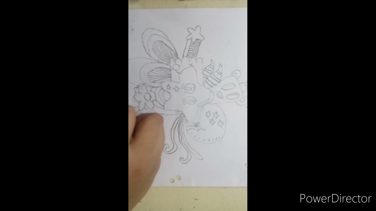 how to make a cute doddle art for kids(step by step) - YouTube