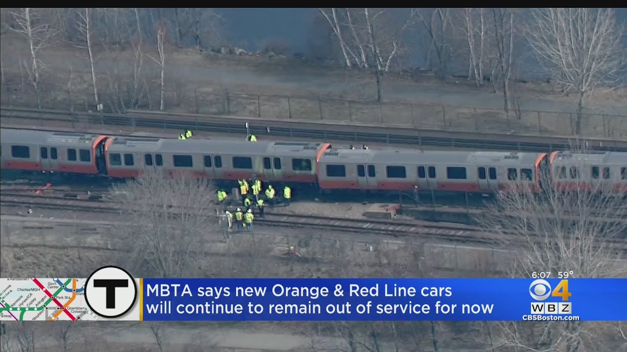 MBTA Says New Orange & Red Line Cars Will Remain Out Of Service - YouTube