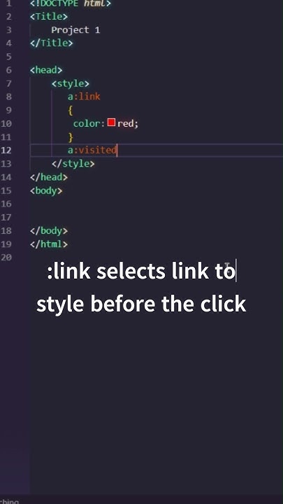 Html And Css Basic 22 Selectors Part 3 Pseudo Class Selectors