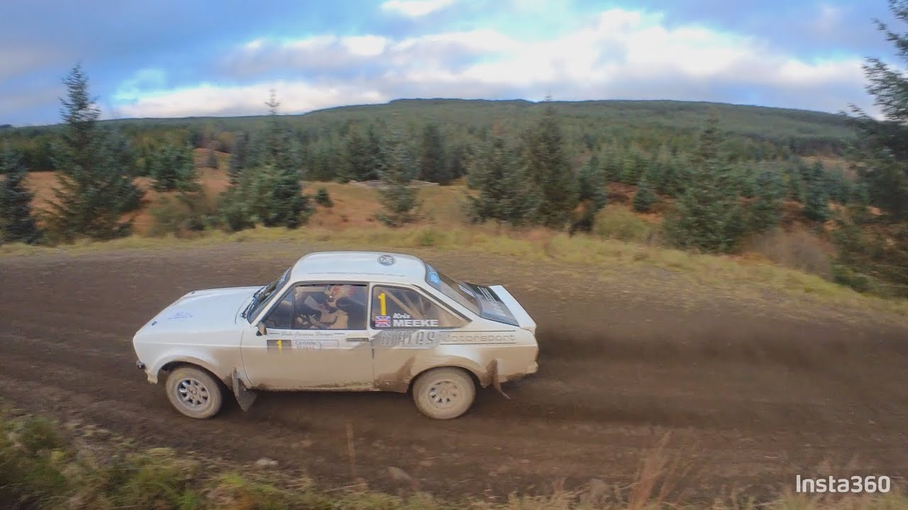 Carlisle Stages Rally 2023. From Buck Fell Kielder forest. Kris Meeke ...