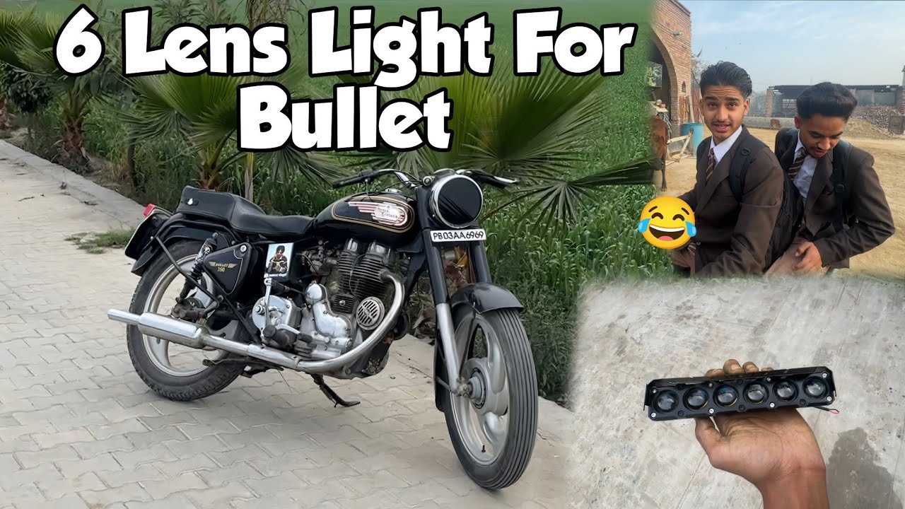New 6 Lens Light For Bullet | Pvali screen Lovepreet Ne Mobile Di - YouTube