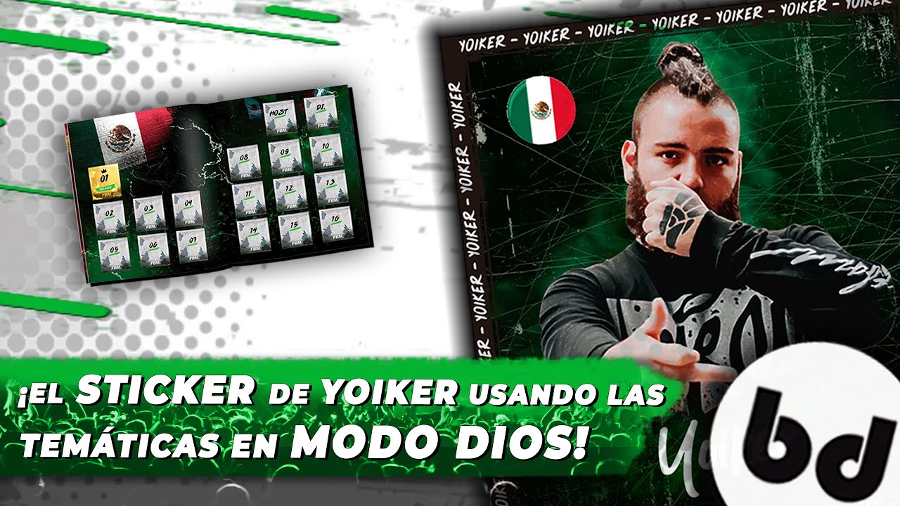 EL STICKER DE #yoiker USANDO LAS TEMÁTICAS EN MODO DIOS 🤯| ÁLBUM DE # ...