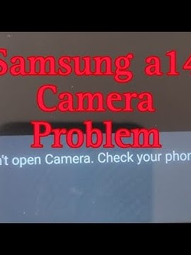 Can't open camera check your phone. Samsung A14 Camera not working - YouTube