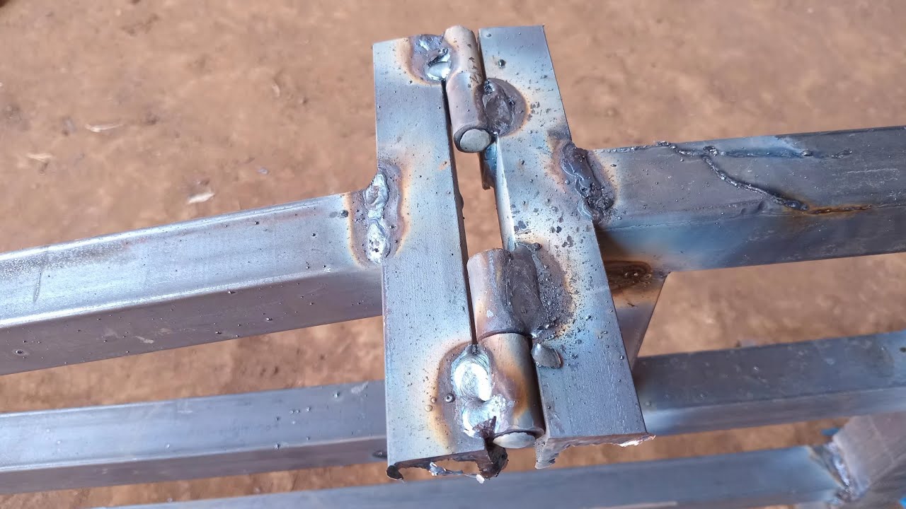 How to weld socket hinges, simple technique for bigginers.. - YouTube