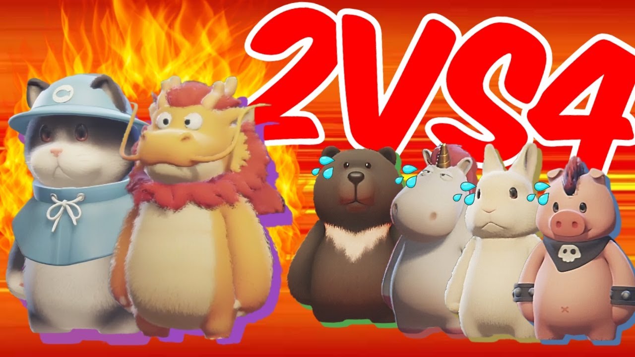 2 vs 4 in Party Animals, who will win? (re-upload) - YouTube