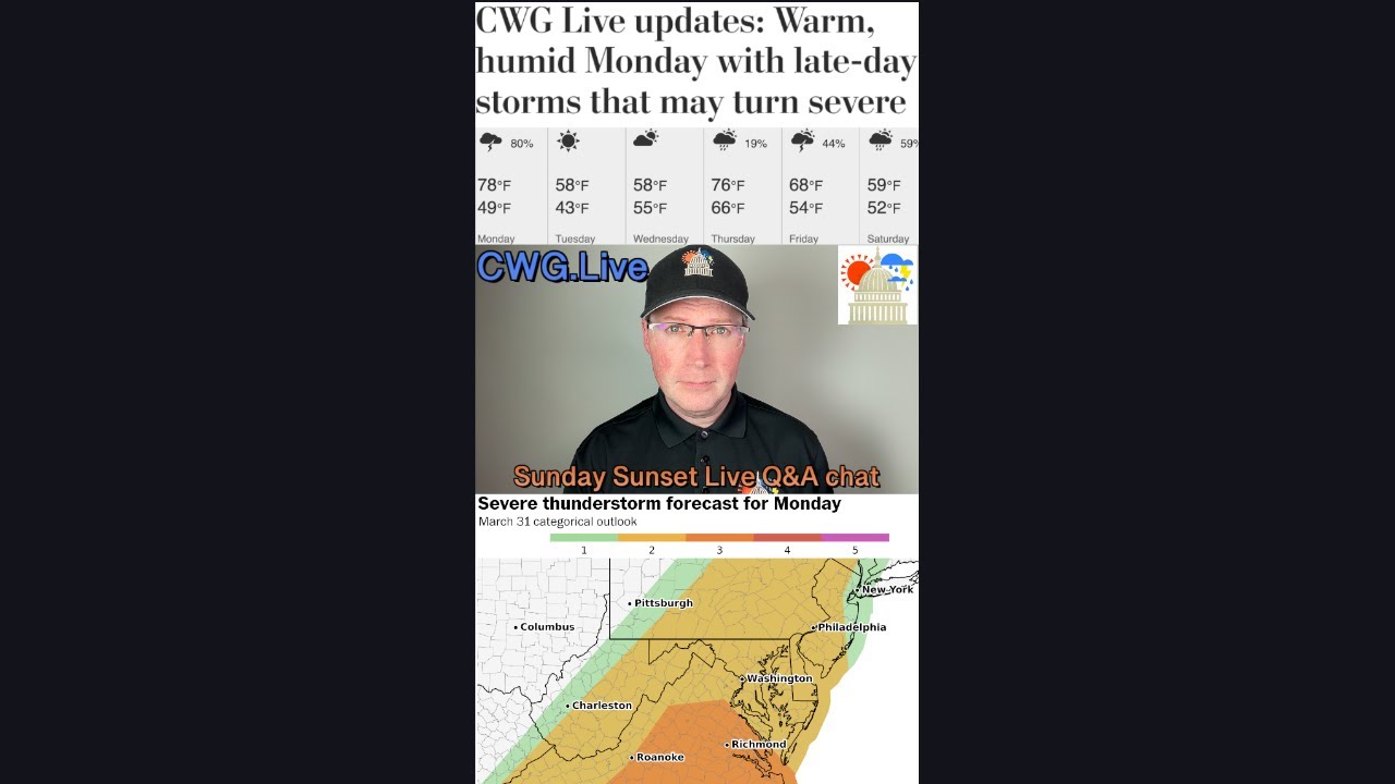 Sunday Sunset Q&A: Storms late Monday may be severe, then we turn ...