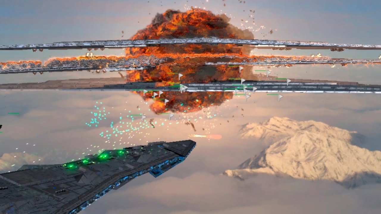 Imperium Ultra Star Destroyer vs Supremacies | Empire at War Remake AR ...