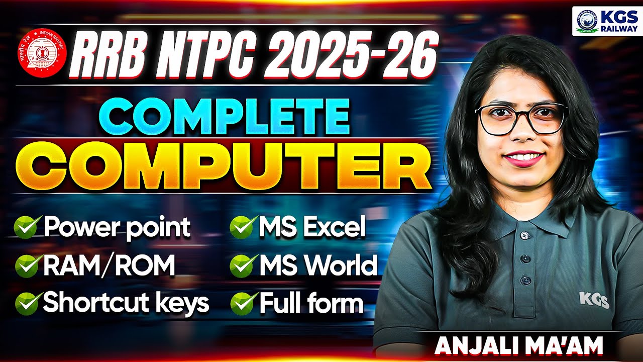 RRB NTPC 2025-26 COMPLETE COMPUTER POWER POINT SHORTCUT KEYS FULL FORM ...