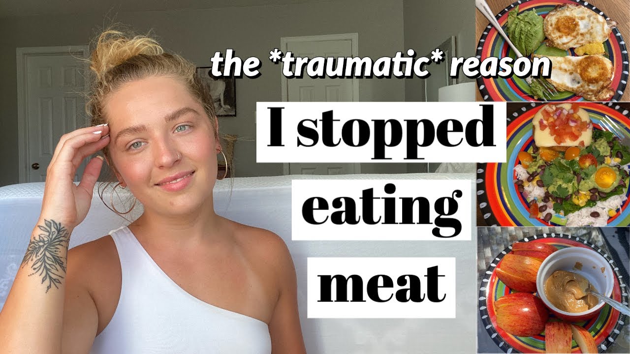 WHY I WENT VEGETARIAN *traumatic lol* + NO MEAT MEAL IDEAS // what I ...