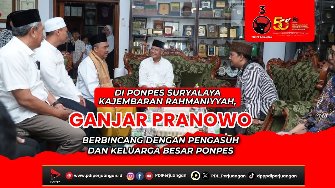 Ganjar Pranowo Berbincang Dengan Pengasuh Dan Keluarga Besar Ponpes