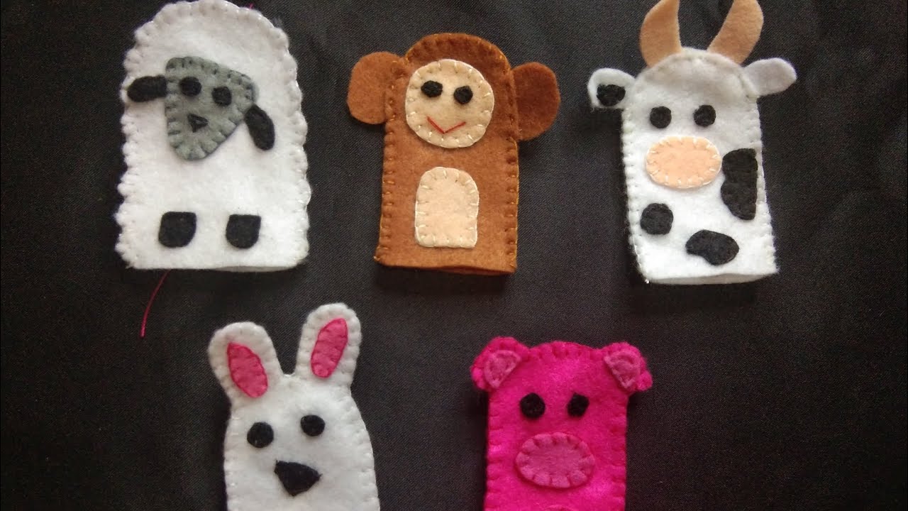 Cara membuat Boneka jari (Tema : Binatang) - YouTube