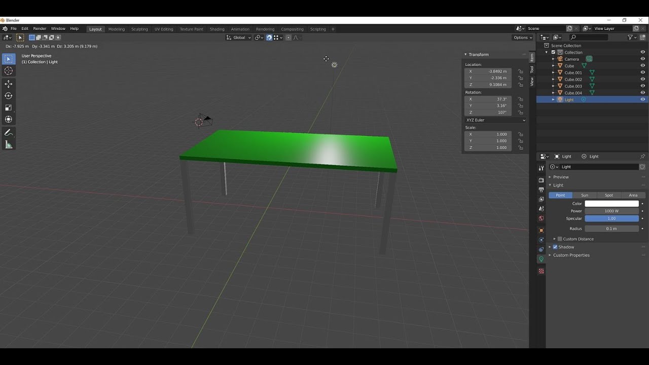 Blender Tutorial For Beginners 9 - How to Design Perfect Table in ...