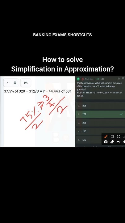 how to solve Approximation in tamil | #bankingexamsshortcutsintamil - YouTube