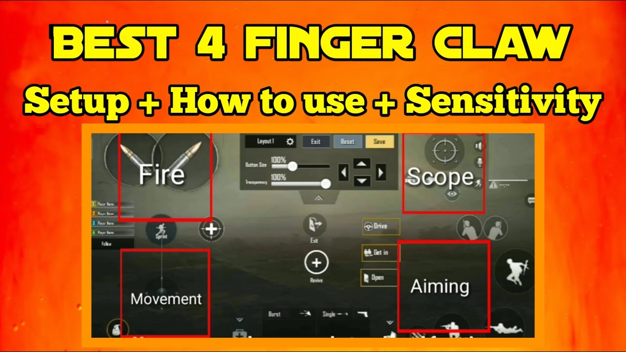 Four finger Claw setup | Pubg Mobile lite four finger Claw setup - YouTube