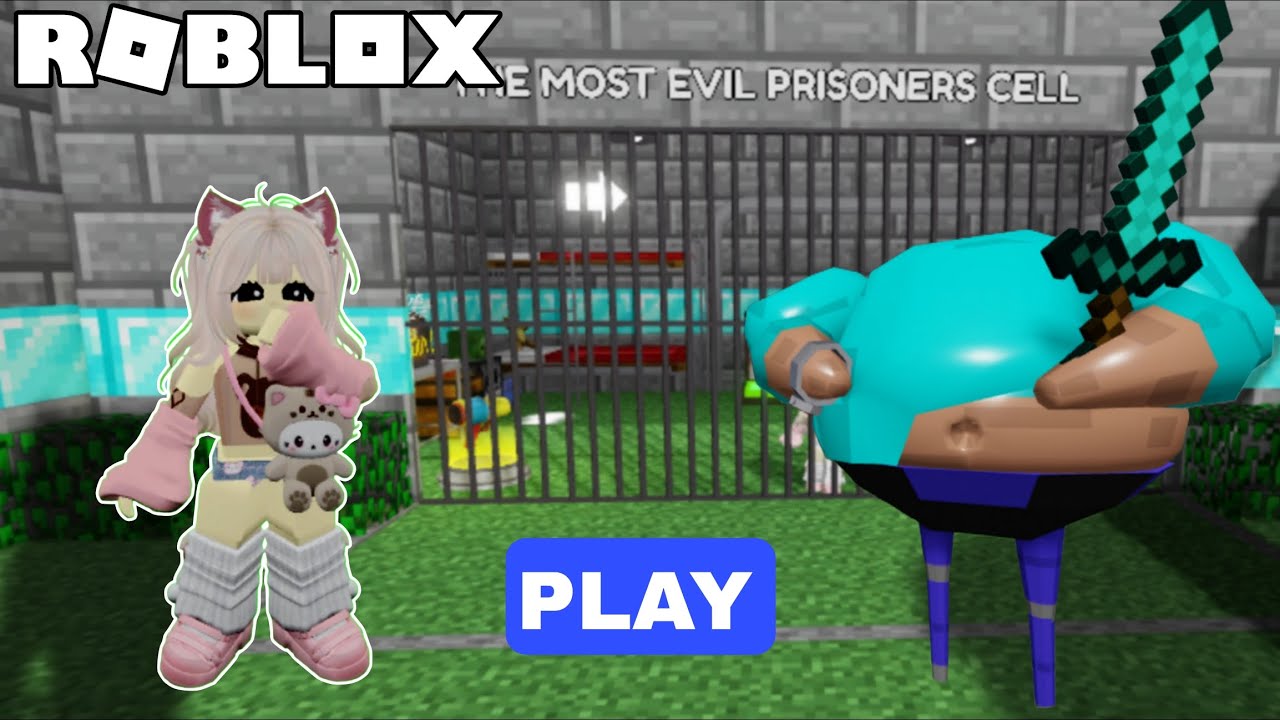 BARRY'S HEADLESS HEROBRINE PRISON IS WALKING! OBBY Penjara Herobrine ...