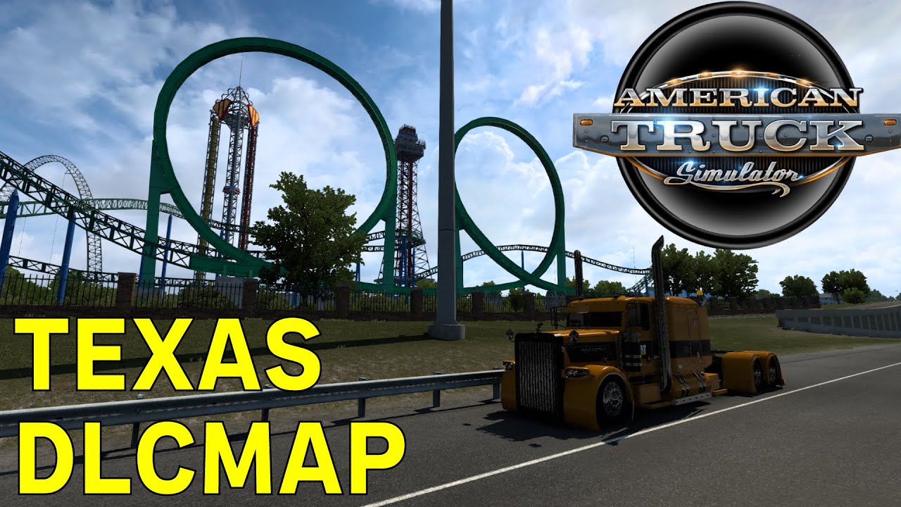 1.46 TEXAS DLC MAP / AMERICAN TRUCK SIMULATOR / Thrustmaster T300RS ...