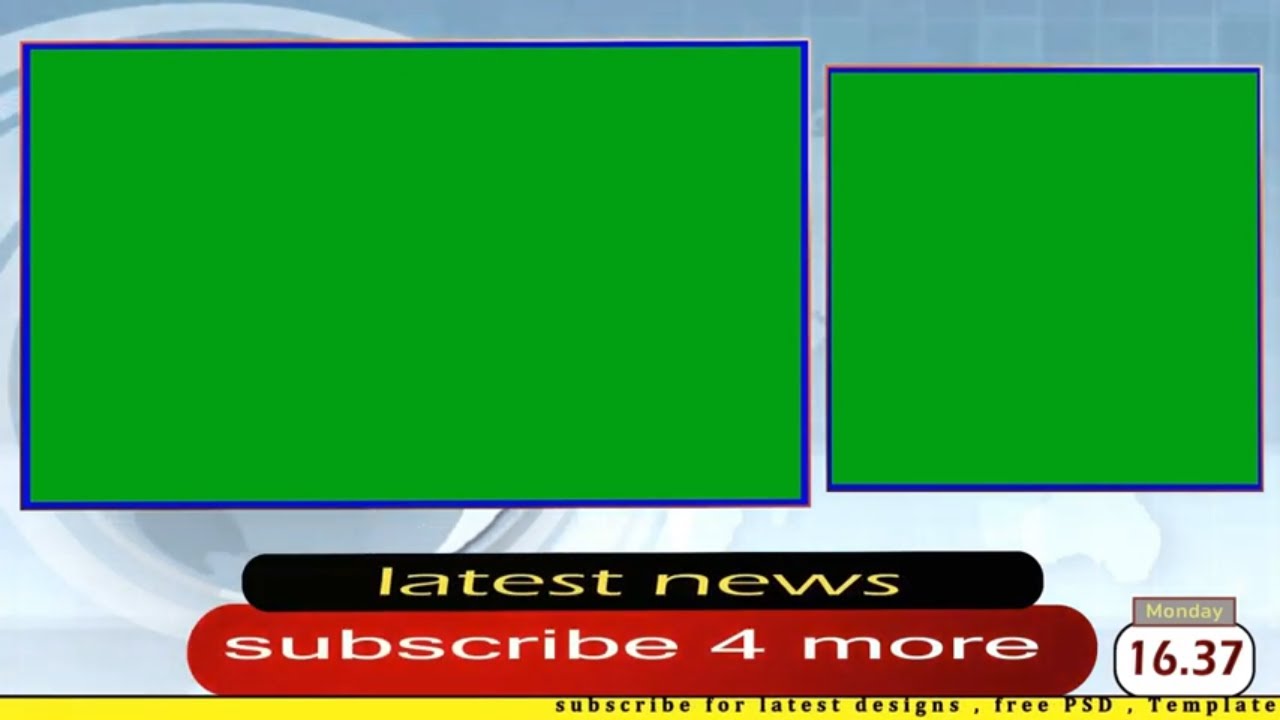 News green screen frame || news green screen set || green screen ...