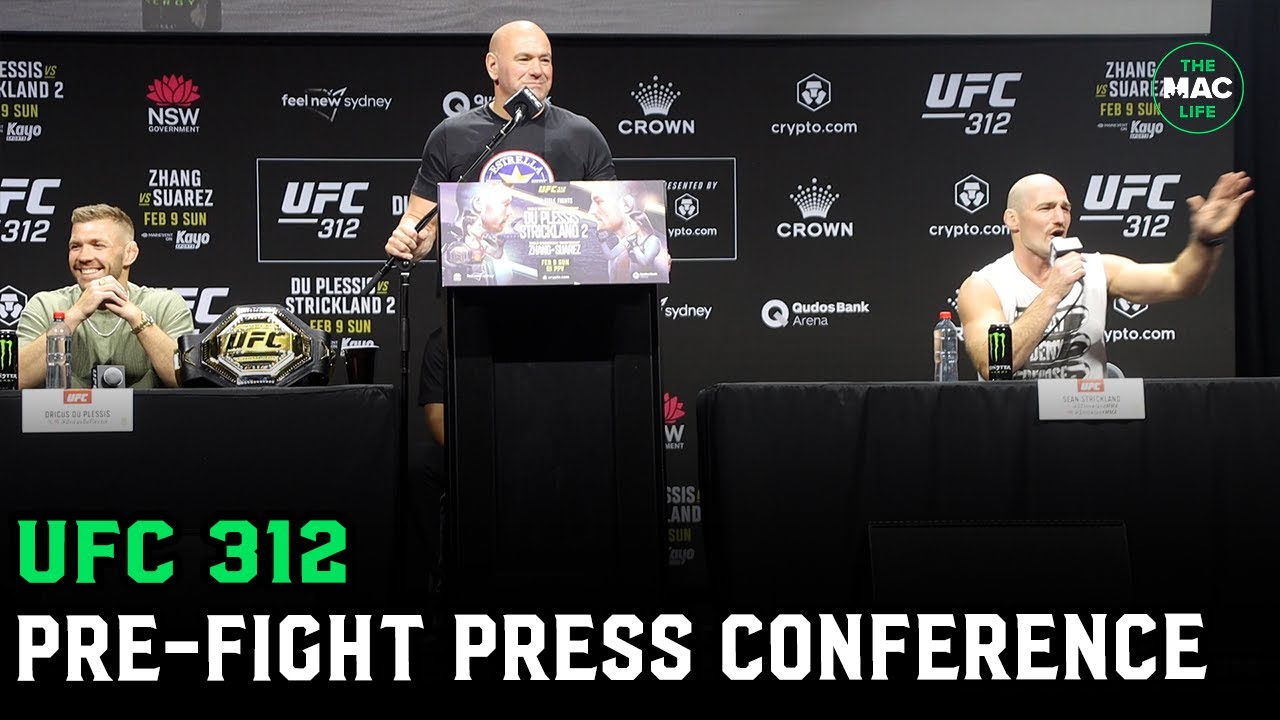 UFC 312 Press Conference (Full) - YouTube