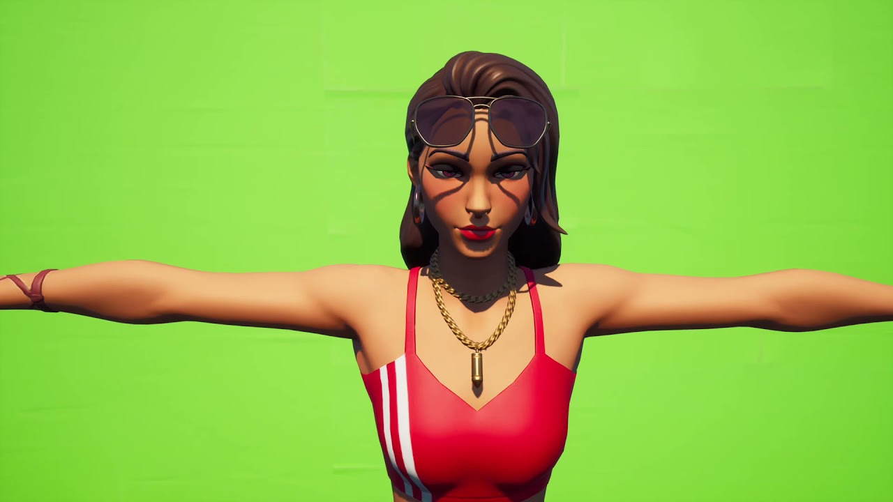 *THICC* Fortnite Broadwalk ruby doing a variety of emotes - YouTube