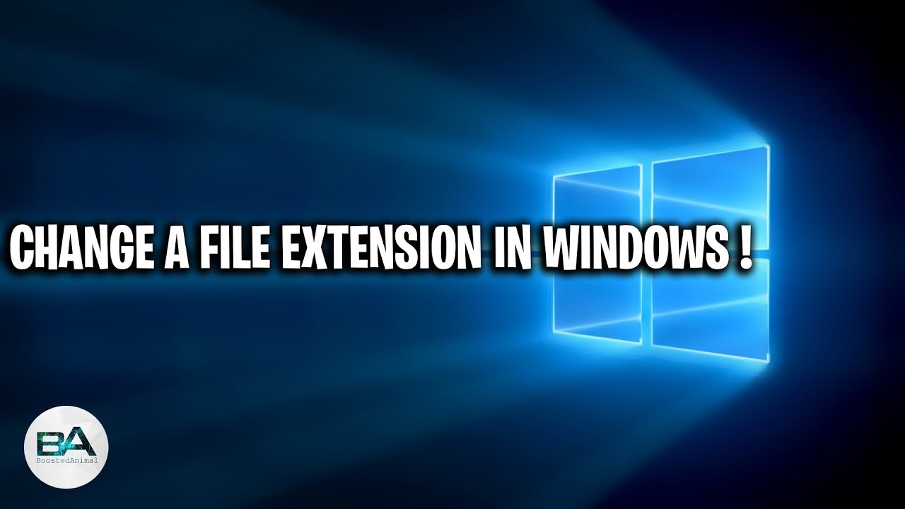 How To Change A File Extension In Windows 10 8 7 YouTube How To Change A File Extension In Windows 10 8 7 YouTube